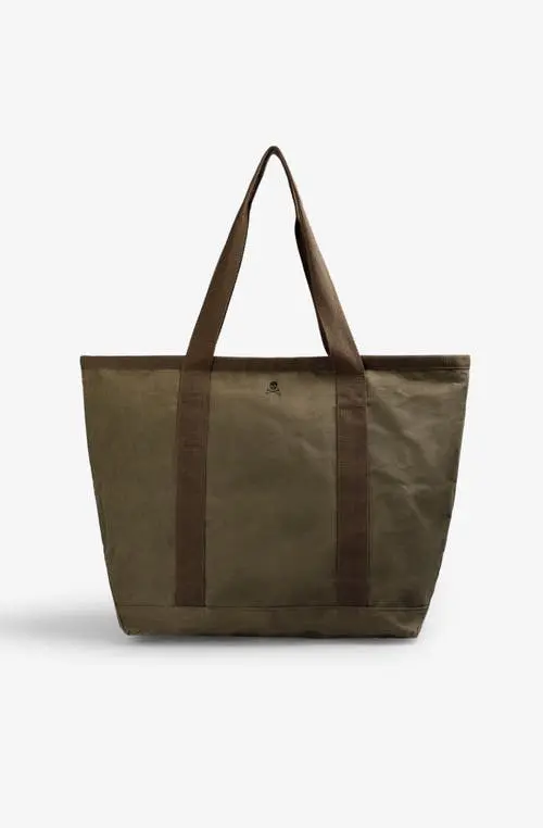 SCALPERS Retro Waxed Tote - Brown