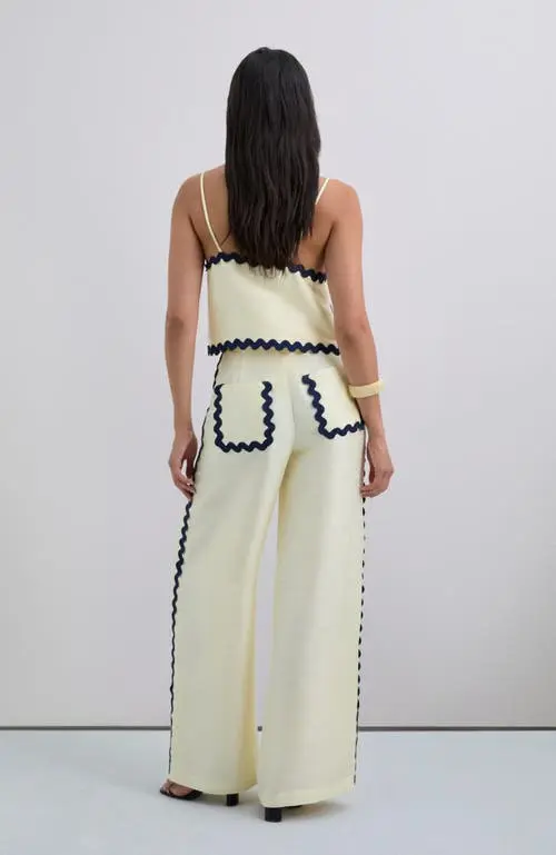 SCALPERS High Waist Scalloped Trousers