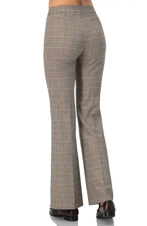 IVONNE Straight-leg Prince Of Wales Trousers - Multi-brown
