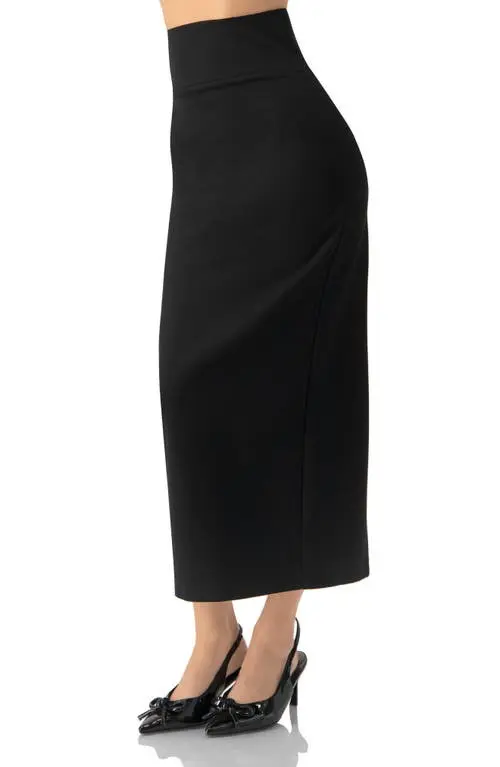 IVONNE Midi Pencil Skirt With Back Slit