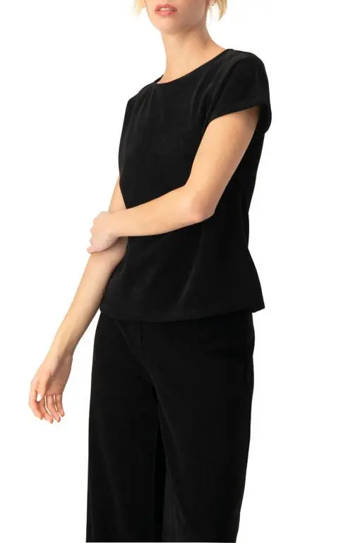 IVONNE Corduroy Off-the-shoulder Top