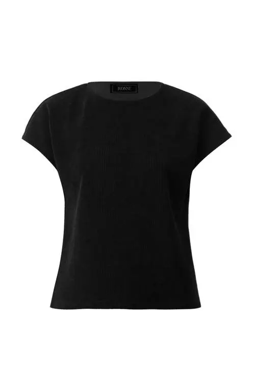 IVONNE Corduroy Off-the-shoulder Top