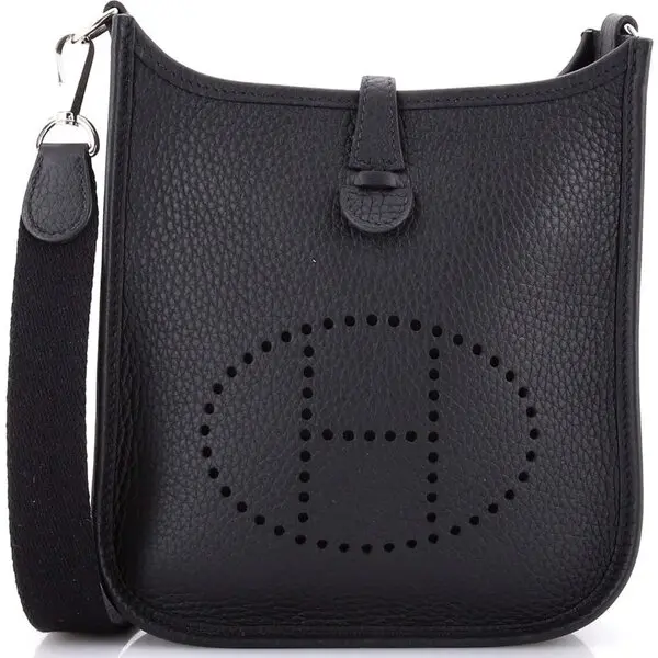 HERMES Evelyne Bag Gen Iii Clemence Tpm - Noir