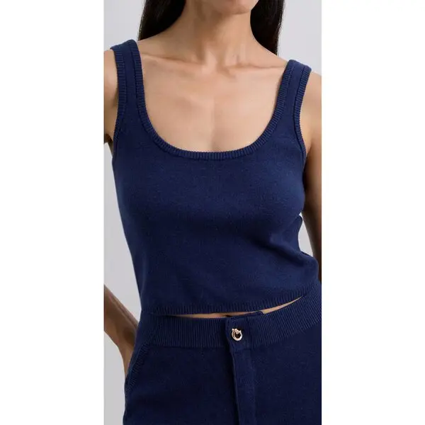SCALPERS Casual Knit Top - Navy