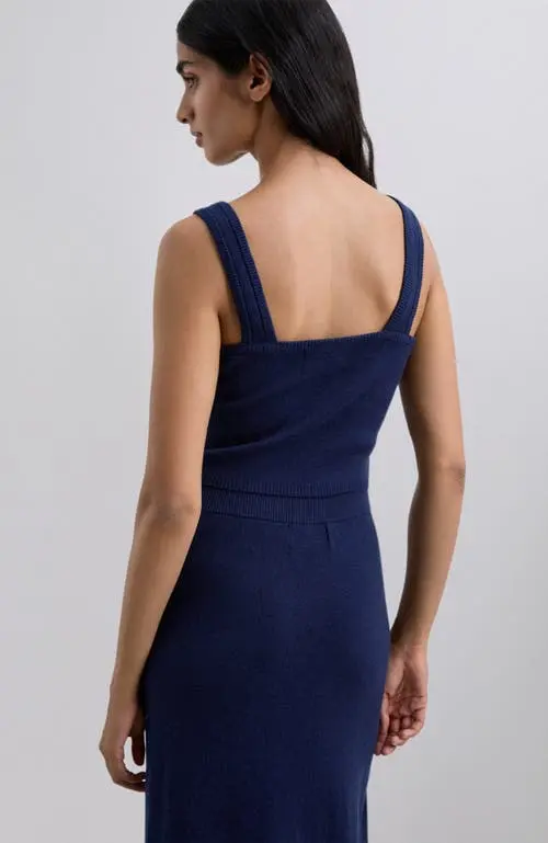 SCALPERS Casual Knit Top - Navy