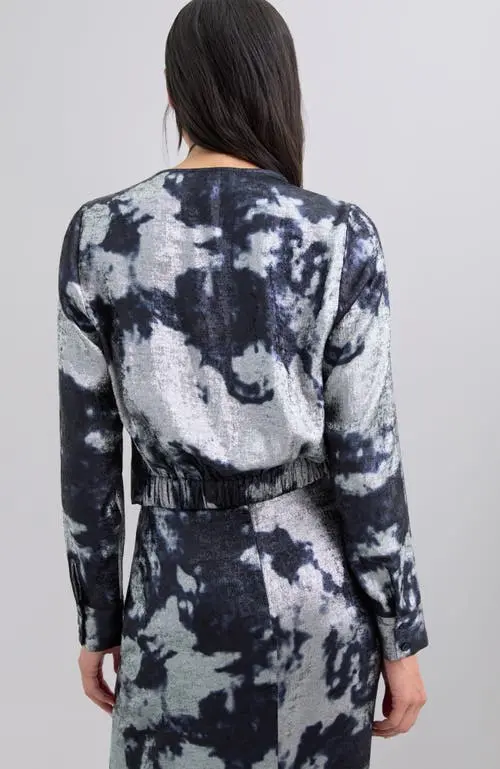 SCALPERS Silver Printed Shirt