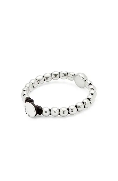 UNODE50 Leather And Beaded Bracelet