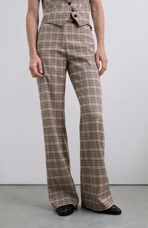 SCALPERS Plaid Suit Pants - Pinkcheck