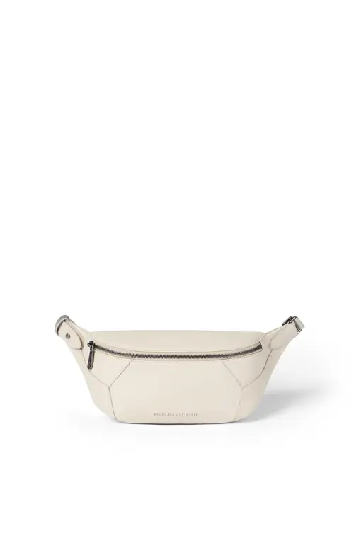 Brunello Cucinelli Soft Leather Belt Bag - Ivory