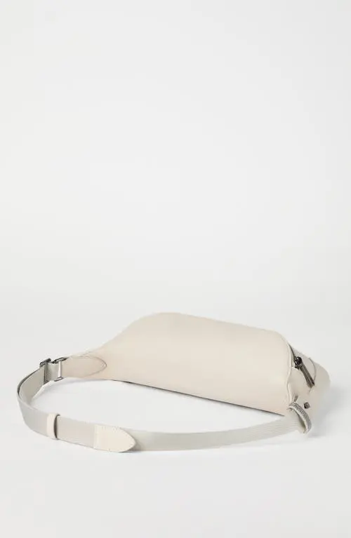 Brunello Cucinelli Soft Leather Belt Bag - Ivory