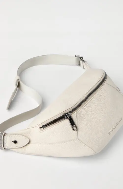 Brunello Cucinelli Soft Leather Belt Bag - Ivory