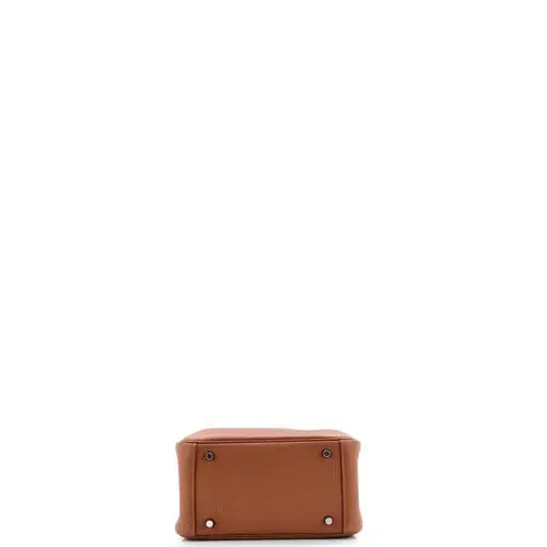 Hermès Lindy Quadrille Mini Bag Clemence With Canvas