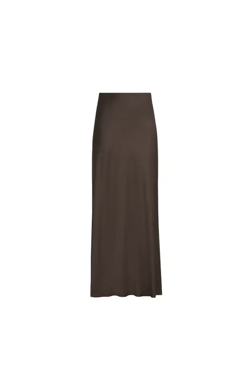 Brunello Cucinelli Bias-cut Maxi Skirt - Cocoa