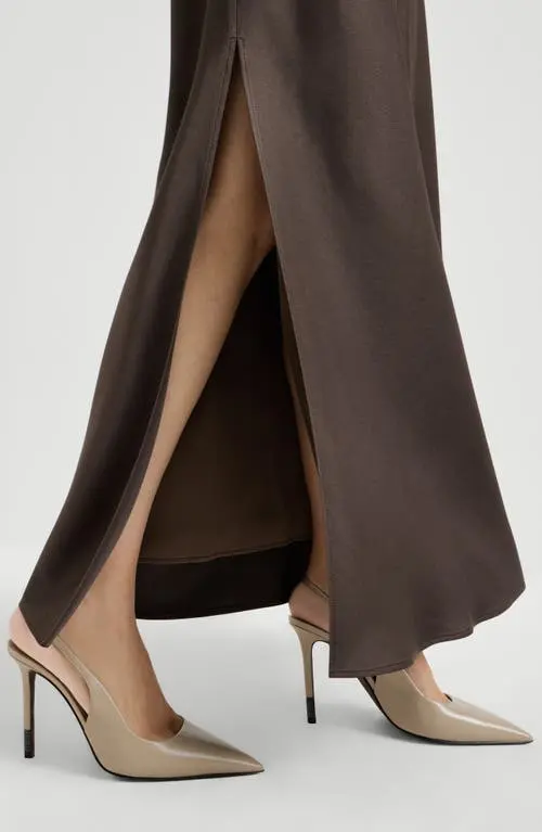 Brunello Cucinelli Bias-cut Maxi Skirt - Cocoa