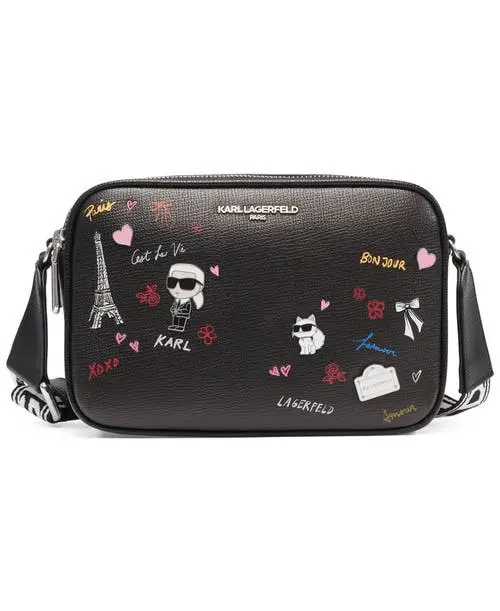 Karl Lagerfeld Paris Maybelle Crossbody Handbag - Black/multi