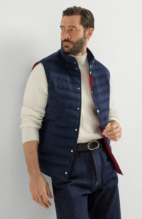 Brunello Cucinelli Cashmere Flannel Down Vest