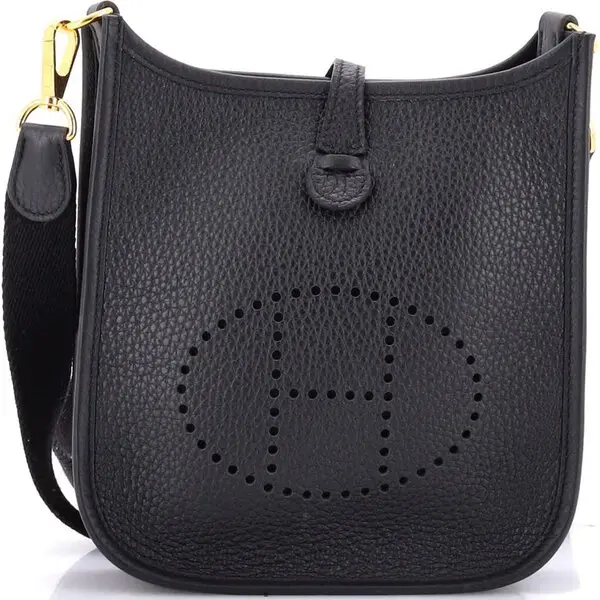 HERMES Evelyne Bag Gen Iii Clemence Tpm - Noir