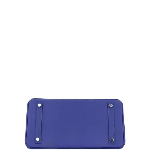 Hermès Birkin Handbag Epsom With Palladium Hardware 30 - Blue