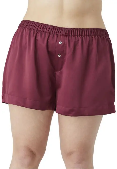 CUUP Boxer Short In Recycled Satin - Begonia