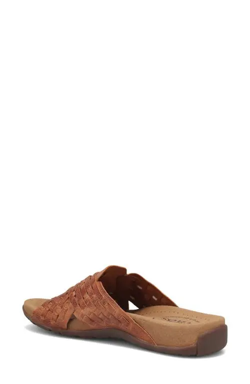 TAOS Woven Leather Slide Sandal