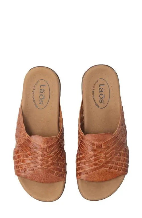 TAOS Woven Leather Slide Sandal