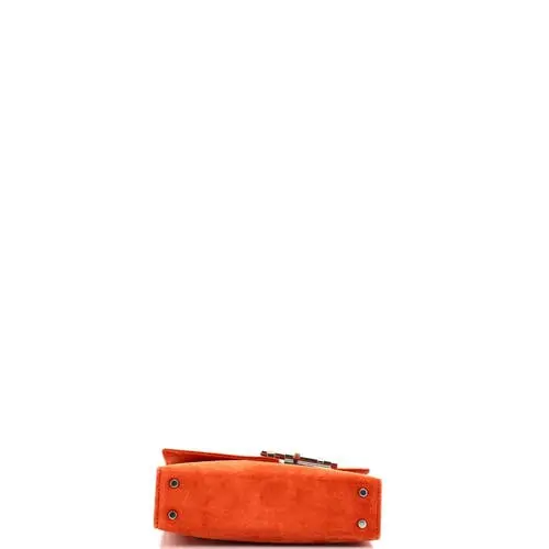 HERMES Verrou Chaine Bag Doblis Suede Mini