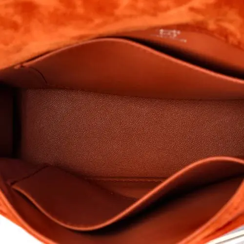 HERMES Verrou Chaine Bag Doblis Suede Mini