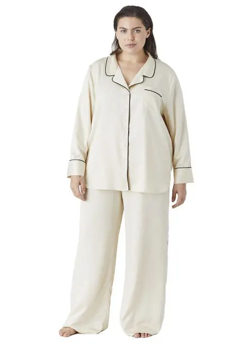 CUUP The Pajama Set Recycled Satin - Pearl