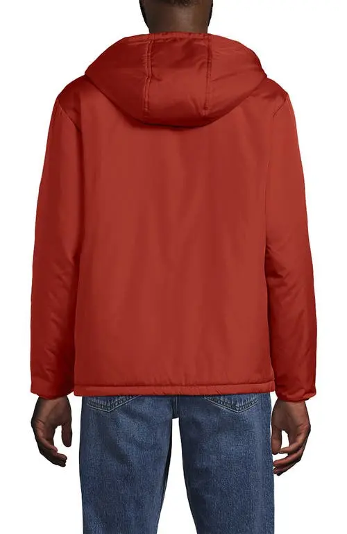 LANDS' END Featherfree Insulated Hooded Jacket - Bourbon