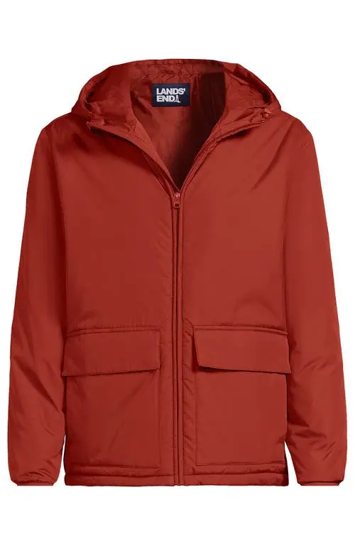 LANDS' END Featherfree Insulated Hooded Jacket - Bourbon
