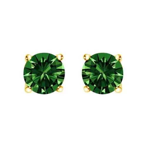 HAUS OF BRILLIANCE 14k Gold 1.0 Cttw Lab Grown Diamond Stud Earrings - Yellow