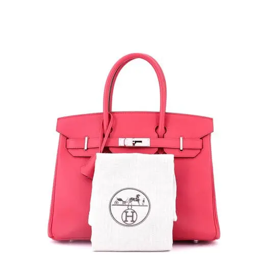 Hermès Birkin Handbag Epsom With Palladium Hardware 30 - Pink
