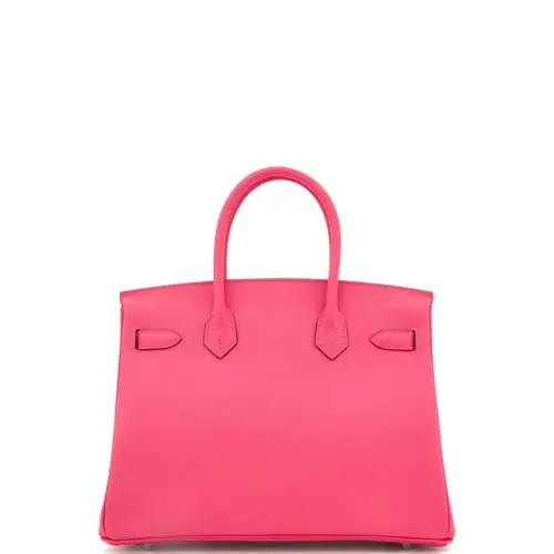 Hermès Birkin Handbag Epsom With Palladium Hardware 30 - Pink
