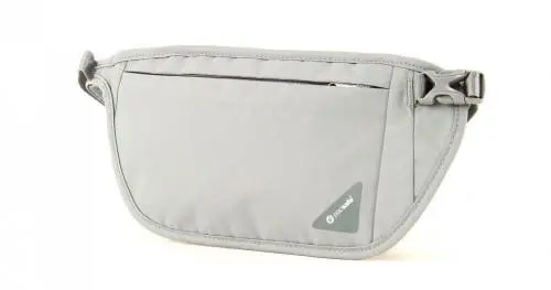 PACSAFE Coversafe V100 Rfid Blocking Waist Wallet - Neutral Grey
