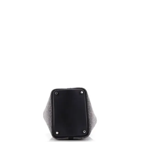 Hermès Picotin Lock Bag Felt With Leather Pm - Grey