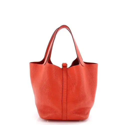 Hermès Picotin Lock Bag Clemence Mm - Orange