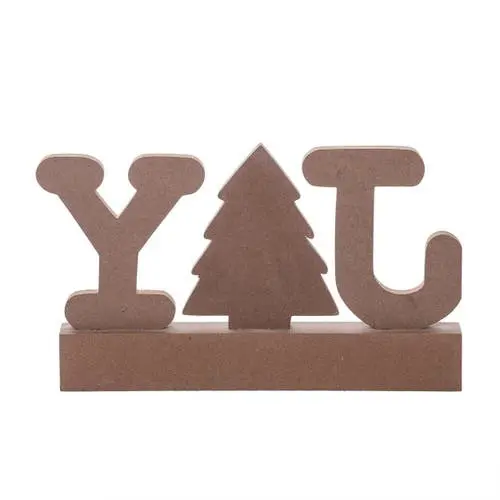 TRANSPAC Multicolor Rustic Joy To The World Christmas Decor Figurine