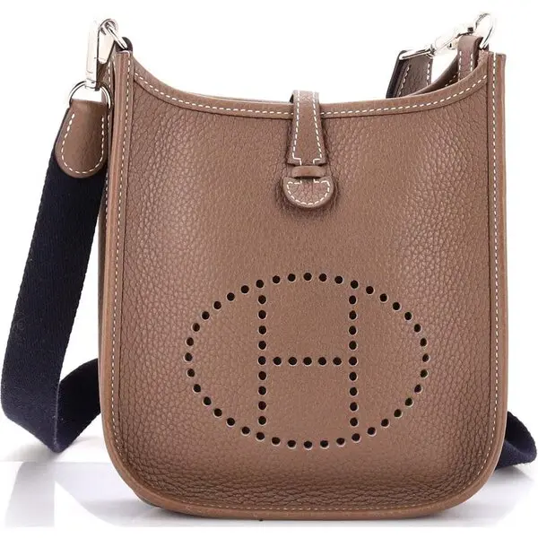 HERMES Evelyne Bag Gen Iii Clemence Tpm - Etoupe
