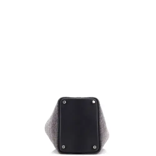 Hermès Picotin Lock Bag Felt With Leather Pm - Grey