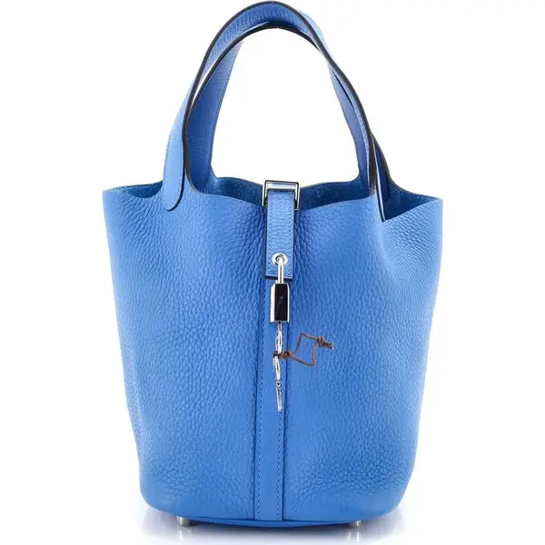HERMES Picotin Lock Handheld Bag - Bleu Zanzibar