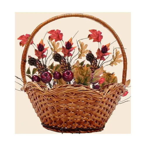 TRANSPAC Harvest Fall Multicolor Artificial Leaf Spray For Autumn Decor