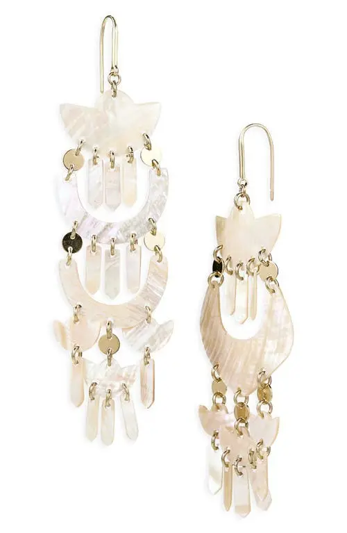 Isabel Marant Yue Mismatched Chandelier Earrings - Lotus