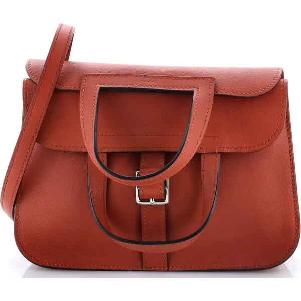 HERMES Halzan 22 Bag Swift Leather
