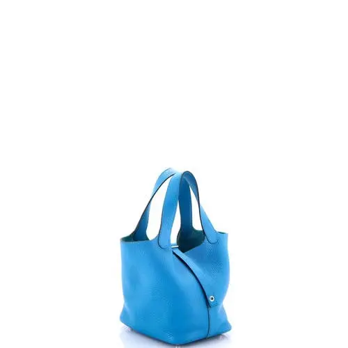 Hermès Picotin Lock Bag Clemence Pm - Blue