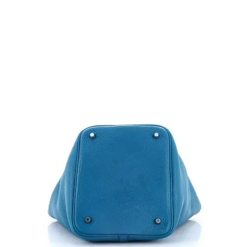 Hermès Picotin Lock Bag Clemence Mm - Blue