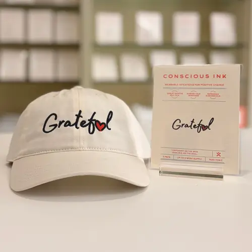 CONSCIOUS INK Grateful Access Cap With Ink - Faded Bone