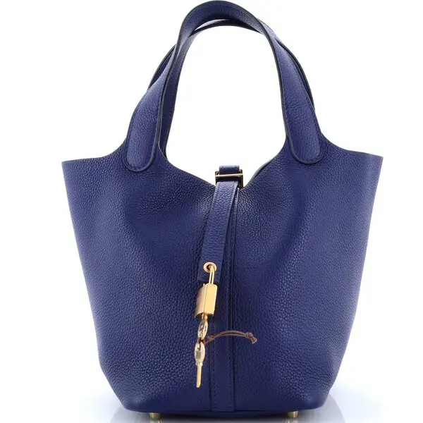 HERMES Picotin Lock Bag Maurice Pm - Bleu Saphir