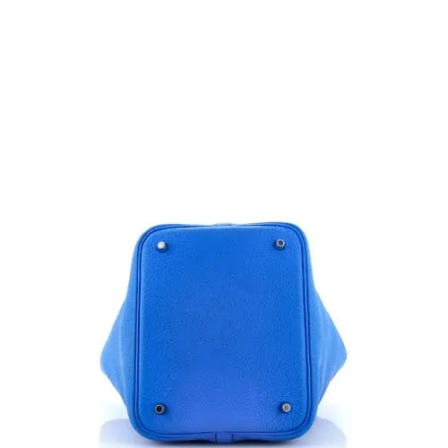 Hermès Picotin Lock Bag Clemence Mm - Blue