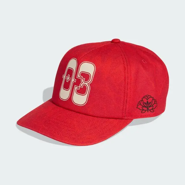 Adidas Snapback Cap With Floral Print - Better Scarlet