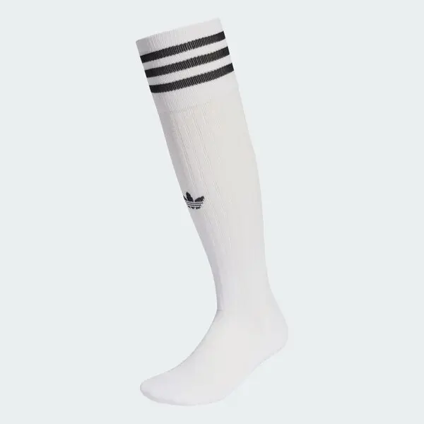 Adidas 3-stripes Football Knee Socks - White / Black